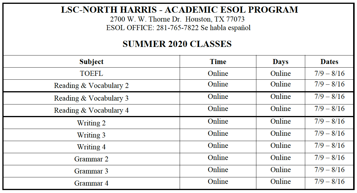 Course Schedules