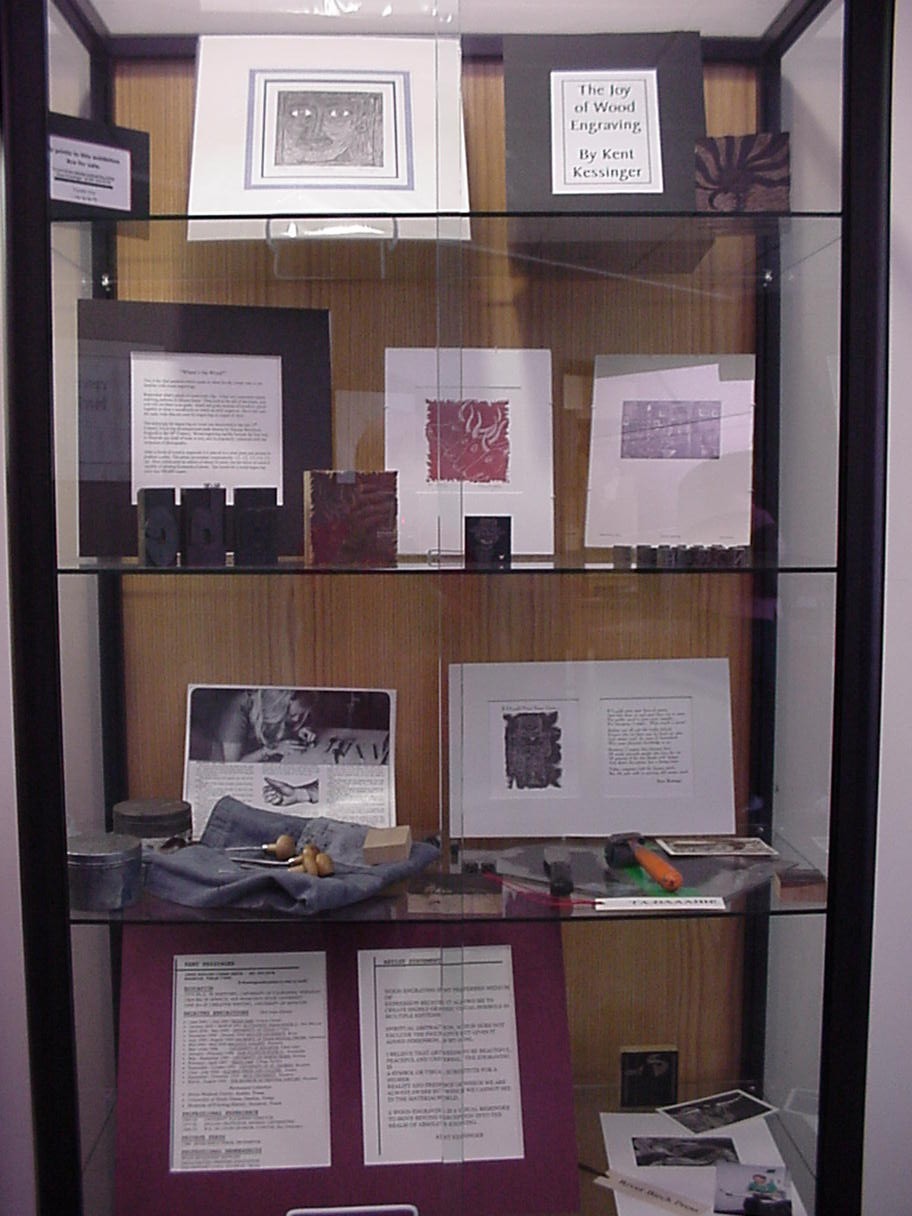 Wood Engravings of Kent Kessinger Display