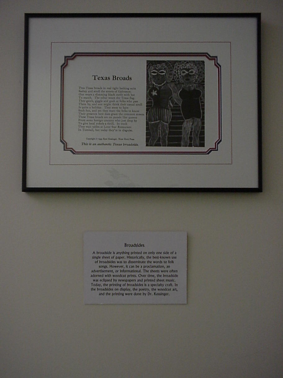 Wood Engravings of Kent Kessinger Display