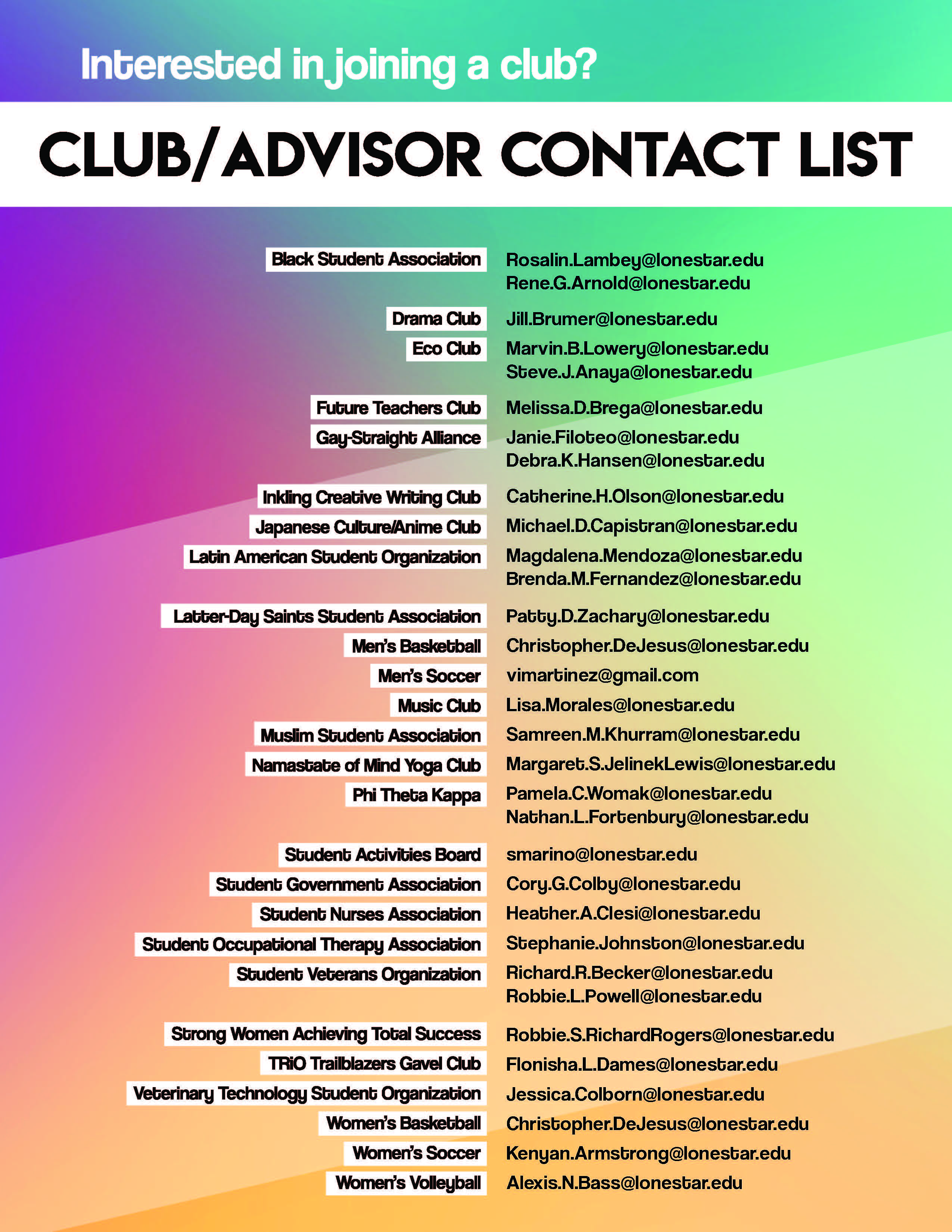 Resources and Forms for Student Organizations